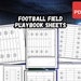 Football Field Practice Plan Sheets for Coach or Player 8.5x11 | 6 in ...