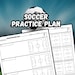 Soccer Practice Plan Sheets 8.5x11" | 2 Digital Downloads | Soccer ...