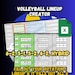 Volleyball Point Tracker Sheet for Coach 8.5x11 Digital Download ...