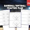 Baseball Softball Practice Plan Sheets 8.5x11" | 2 Digital Downloads ...