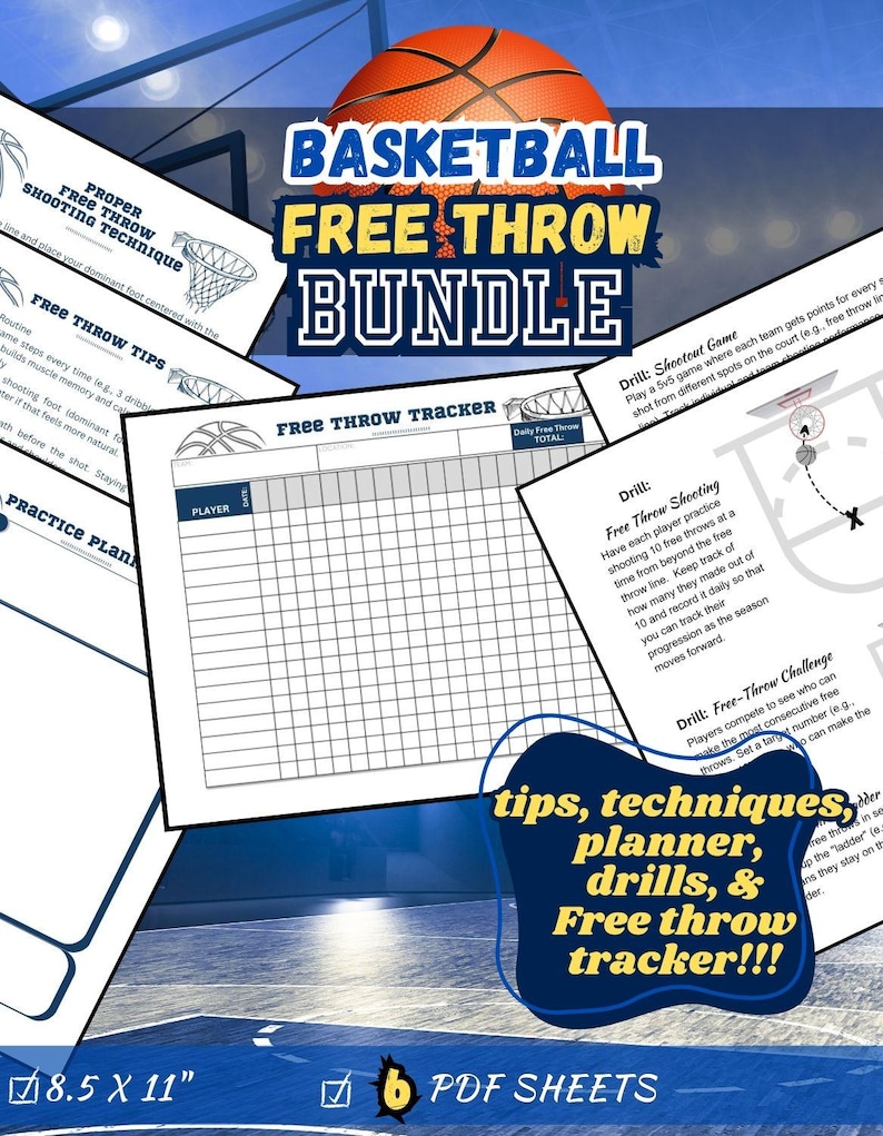 Basketball Free Throw Practice Bundle | Shooting Drills, Technique ...
