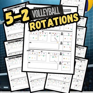 6-2, 5-1, 5-2, 4-2, & 6-6 Volleyball Rotation Sheets | 51 Printable PDF ...
