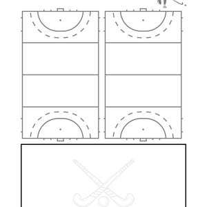 Field Hockey Blank Drill Sheets for Field Hockey Coach or Player 11x8.5 ...