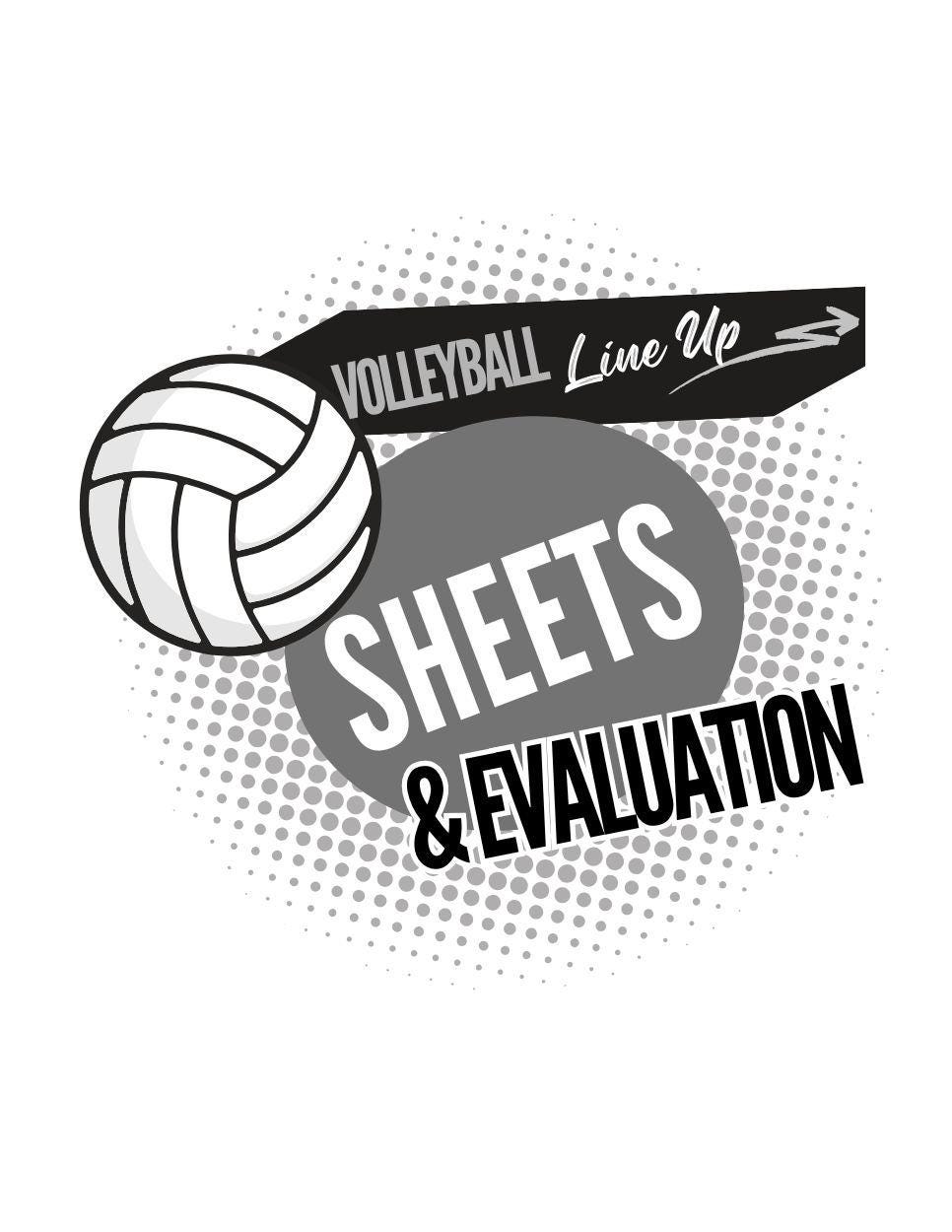 Volleyball Lineup & Roster Sheets and Line up Evaluation for Volleyball ...