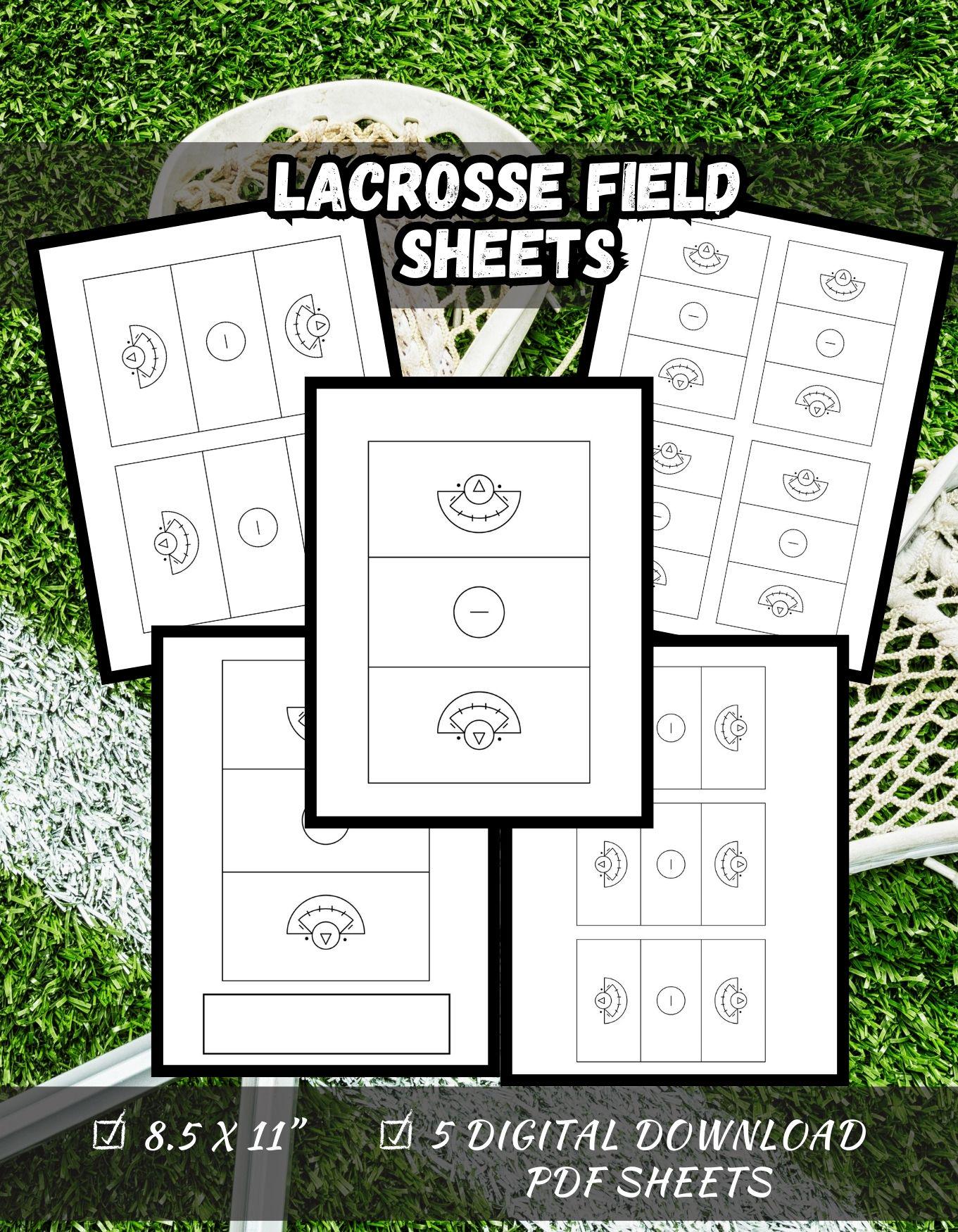 Lacrosse Practice Plan, Lineup, Field, and Play Sheets BUNDLE 8.5x11 ...