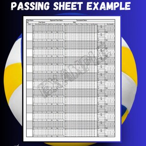 Volleyball Game Stats Sheets – Coach Quick Edit (PDF Digital Download ...