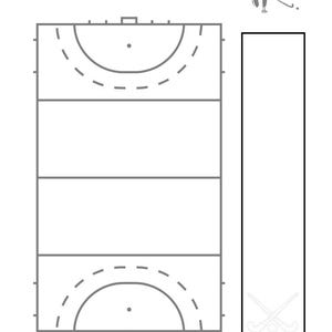 Field Hockey Blank Drill Sheets for Field Hockey Coach or Player 11x8.5 ...