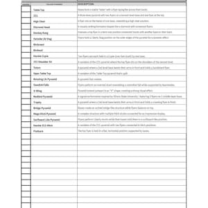 Cheerleading Skills List Sheets 11 X 8.5" | 10 Pdf Digital Downloads ...