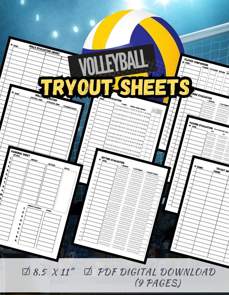BIG Volleyball Bundle | Formations, Defenses, DRILLS, Tryout, Stats ...