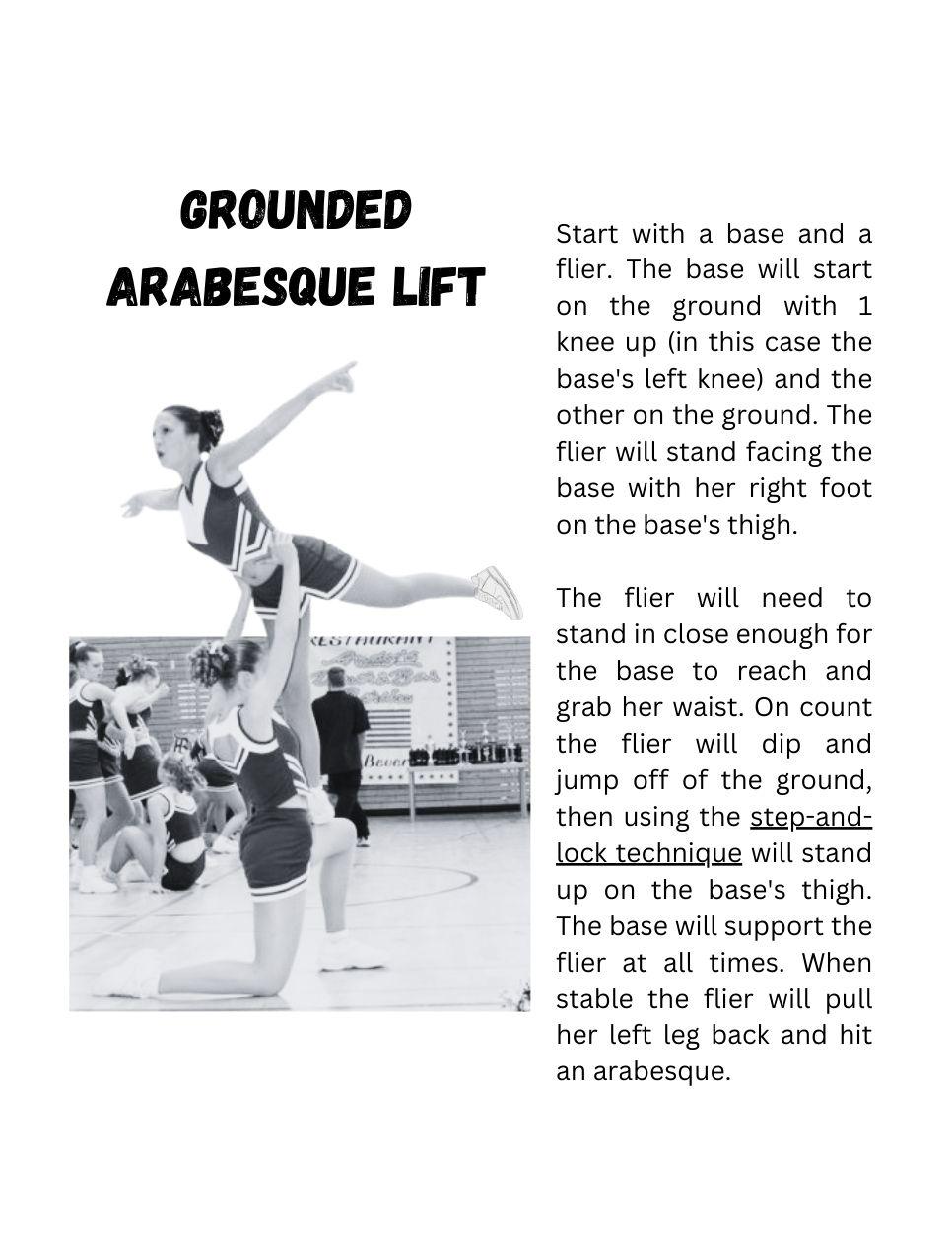 41 All Girl Cheerleading Stunts for Beginners 8.5x11" | Digital ...