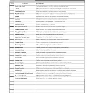 Cheerleading Skills List Sheets 11 X 8.5" | 10 Pdf Digital Downloads ...