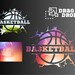Basketball Canva Frames, Basketball Canva Templates, Editable Ball ...