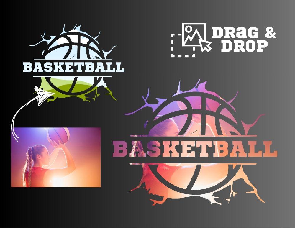 Basketball Canva Frames, Basketball Canva Templates, Editable Ball ...