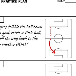 Soccer Practice Plan Sheets 8.5x11" | 2 Digital Downloads | Soccer ...