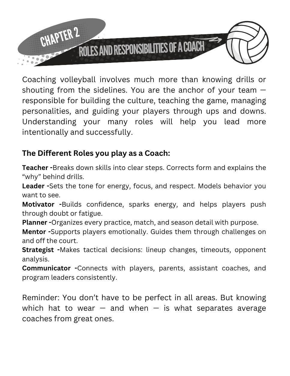 Volleyball Coaching Guide PDF | Printable Coach Handbook | Drills ...