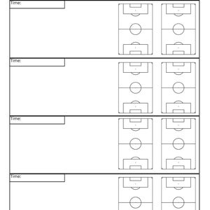 Soccer Practice Plan Sheets 8.5x11" | 2 Digital Downloads | Soccer ...