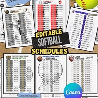 Softball Packing List Printable PDF - Etsy