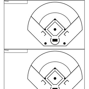 Baseball Softball Practice Plan Sheets 8.5x11" | 2 Digital Downloads ...
