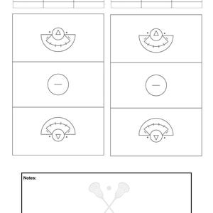 Lacrosse Practice Plan, Lineup, Field, and Play Sheets BUNDLE 8.5x11 ...