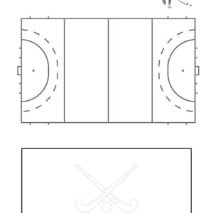 Field Hockey Blank Drill Sheets for Field Hockey Coach or Player 11x8.5 ...