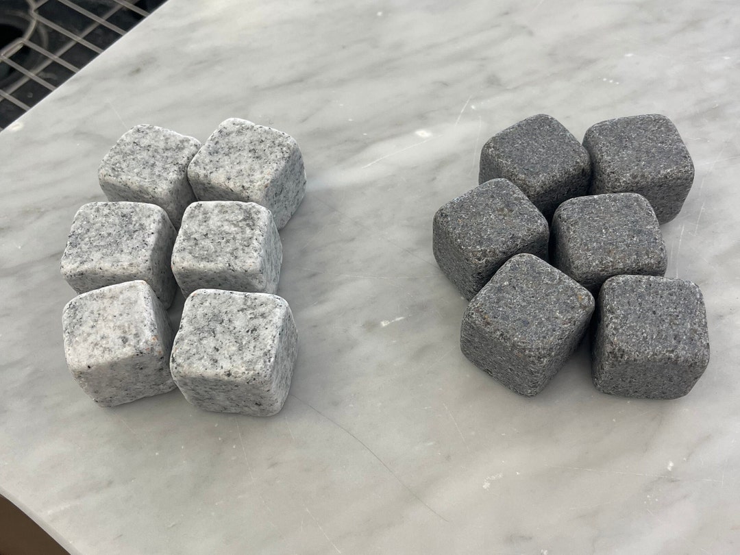 Spirit Stones- Granite Ice Cubes for Whiskey, Bourbon, Wine, Beer, or ...