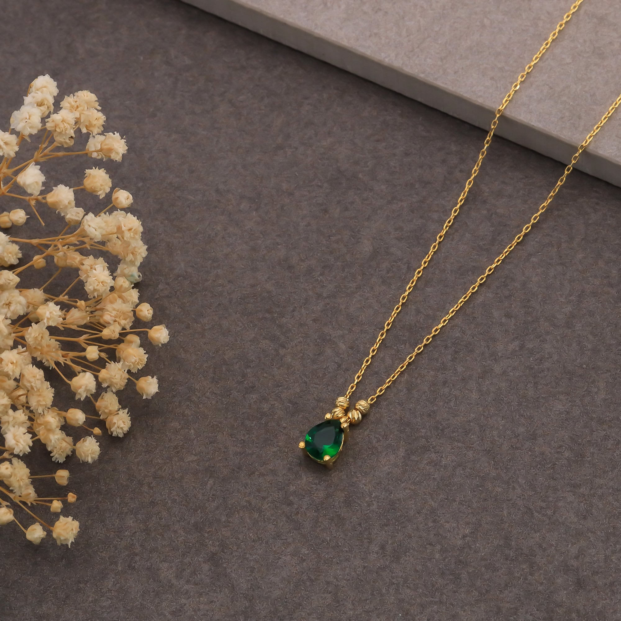 October Birthstone, Tourmaline Necklace, Gift for October, October ...