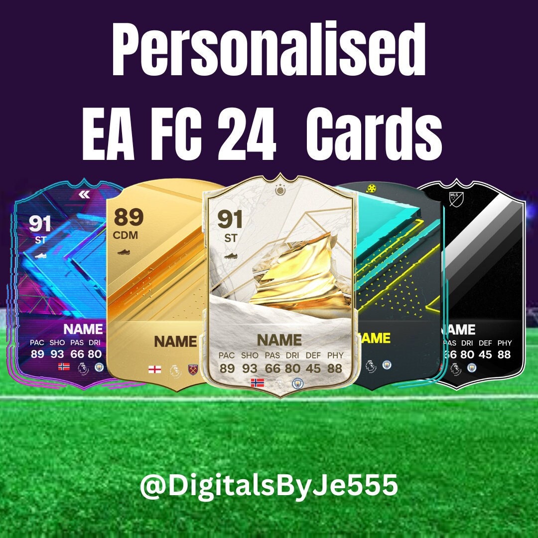 Personalised FIFA 24 Football Ultimate Team Player Card Ea Fc 24 ALL ...