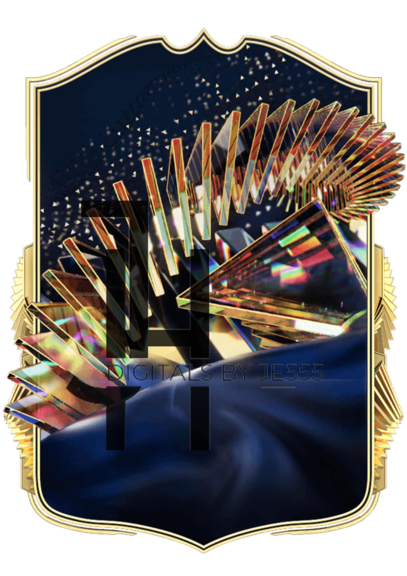 Blank Personalisable FIFA 24 EAFC 24 Football Ultimate Team Player Card ...