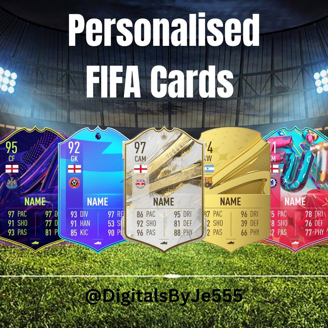 Personalised FIFA 23 Player Card Gift Print All Designs Available ...