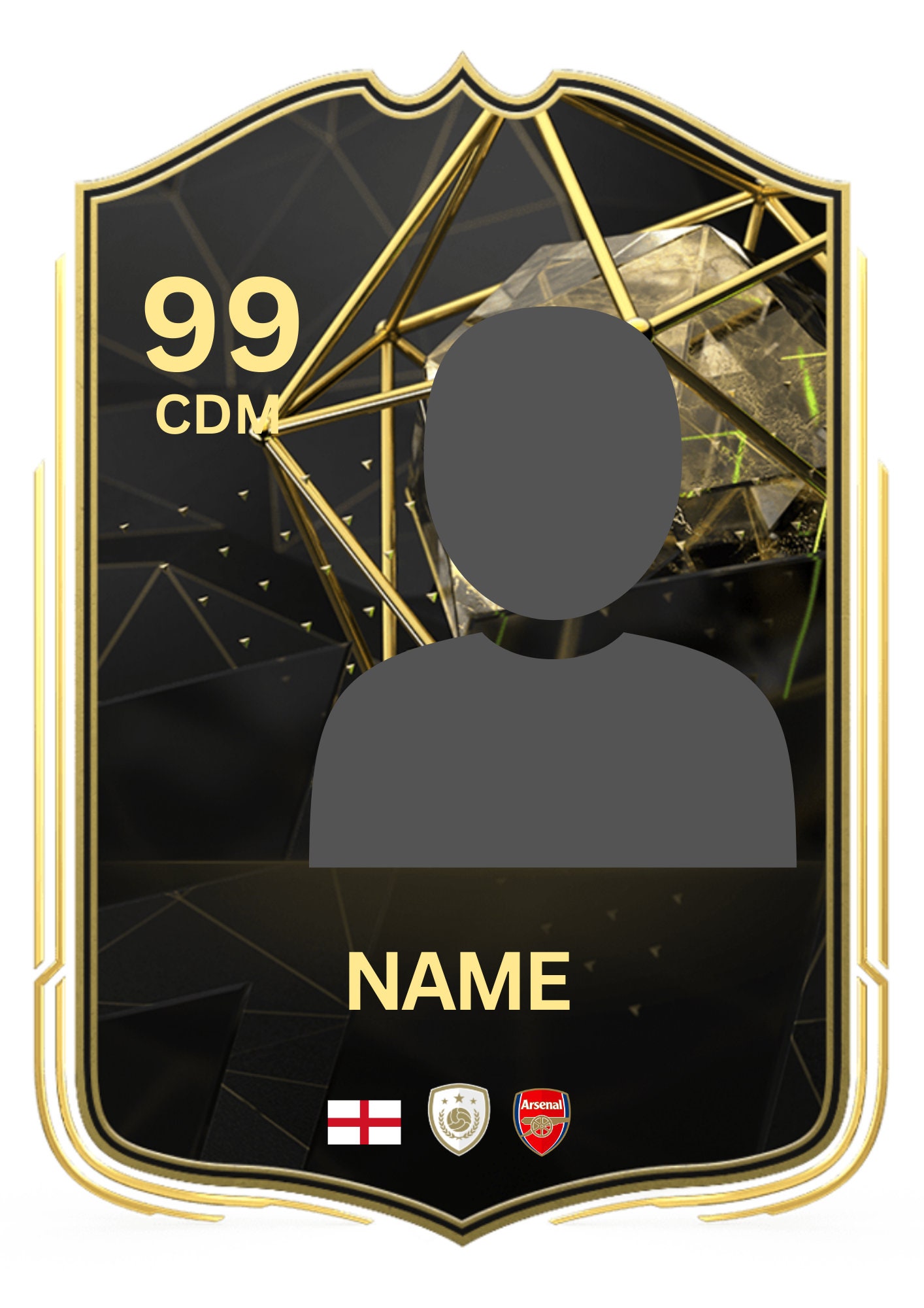 Customisable FIFA 24 Football Card, FUT Card, Football Card Canva ...