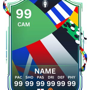 Blank Personalisable FIFA 24 EAFC 24 Football Ultimate Team Player ...