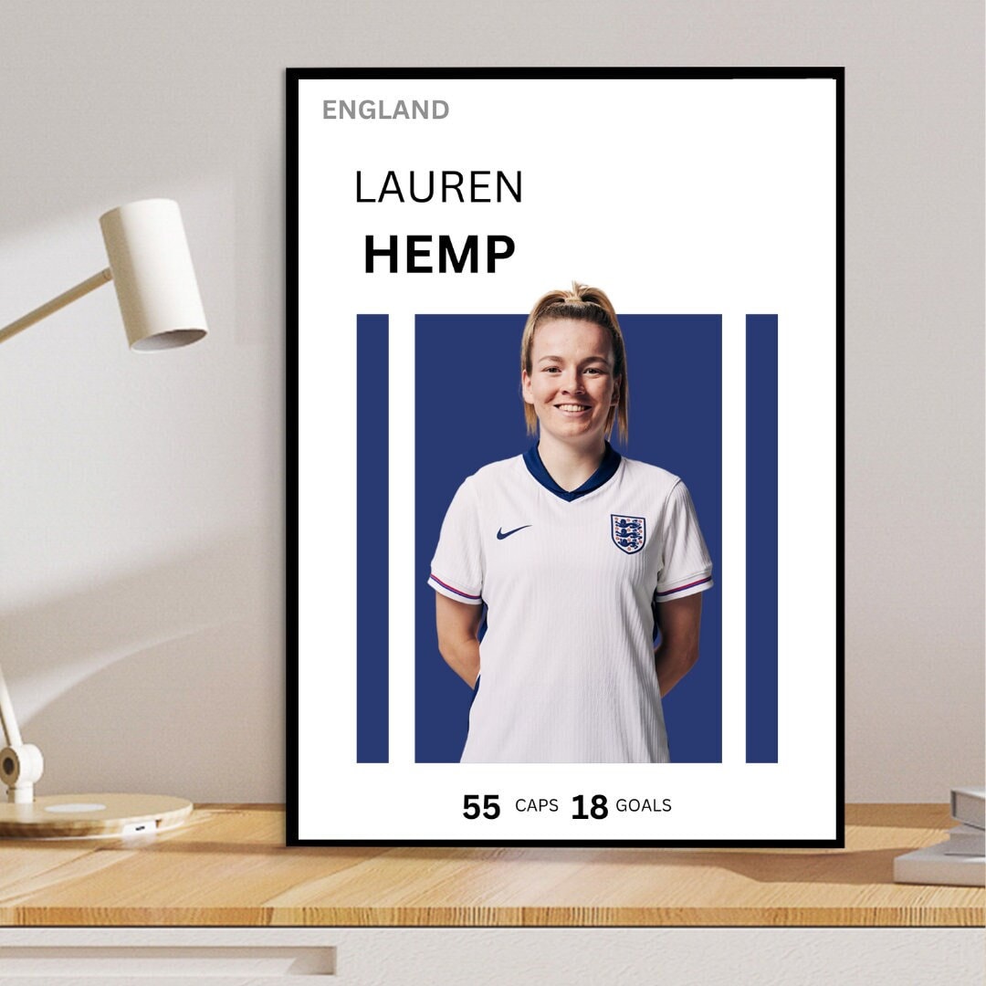 Lauren Hemp | Football | England | 2024 - Print/poster - Etsy