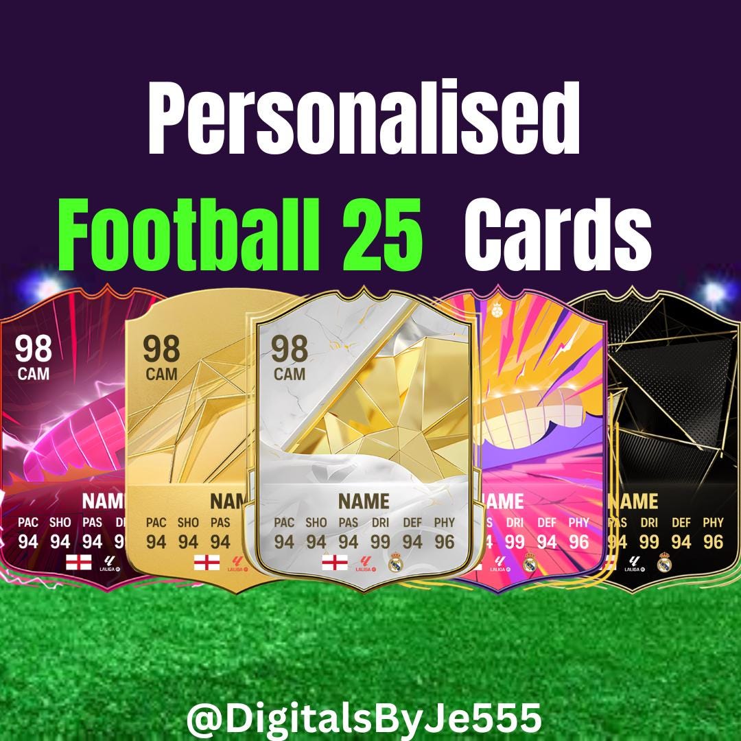 Personalised Football 25 Ultimate Player Card | Football 25 |ALL ...