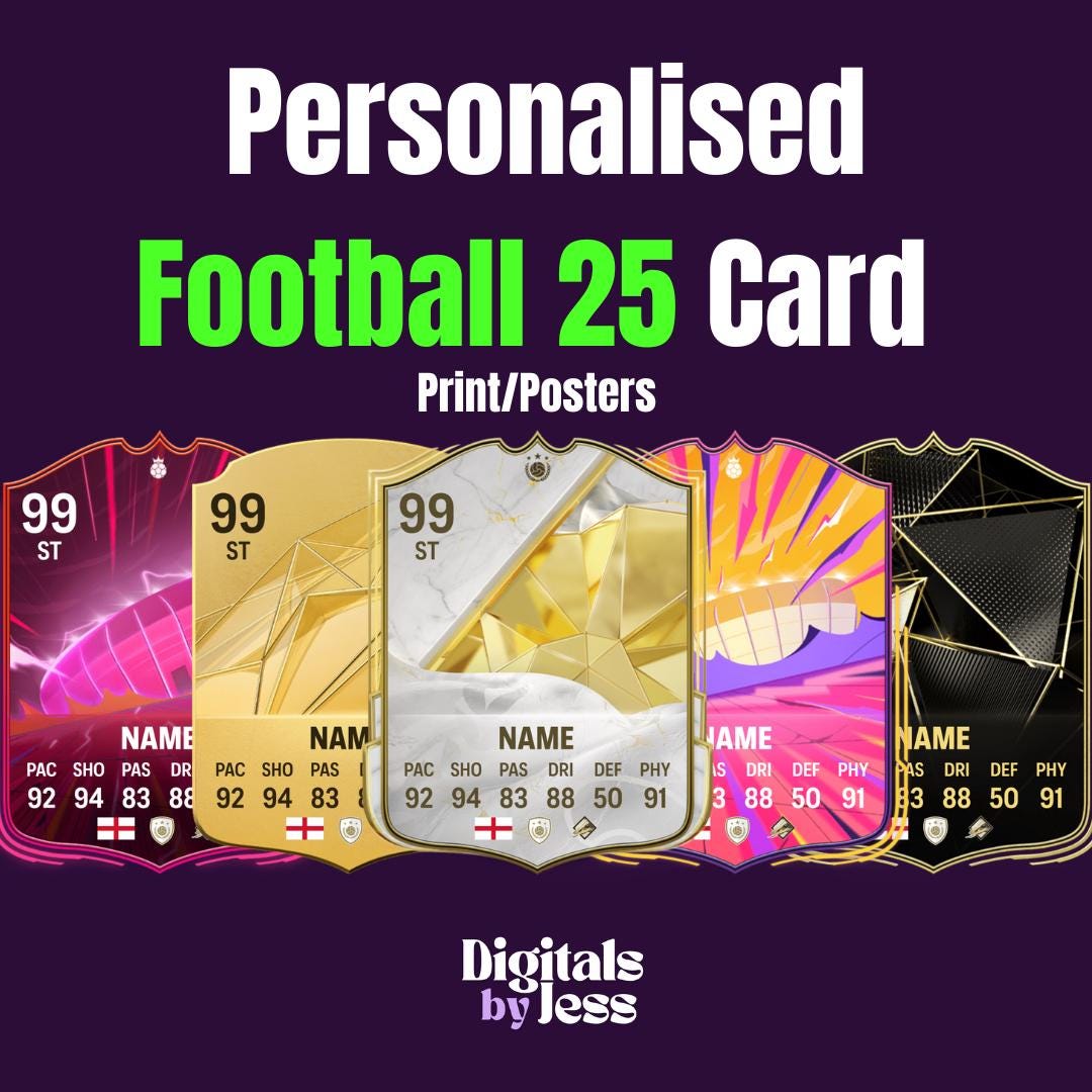 Personalised Football 25 Ultimate Player Card | Football 25 |ALL ...