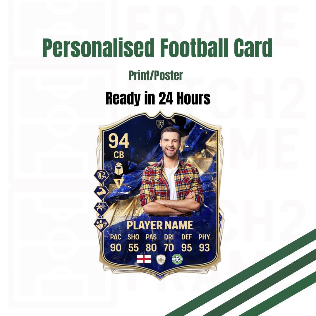 Personalised Football 25 Ultimate Player Card | Football 25 |ALL ...