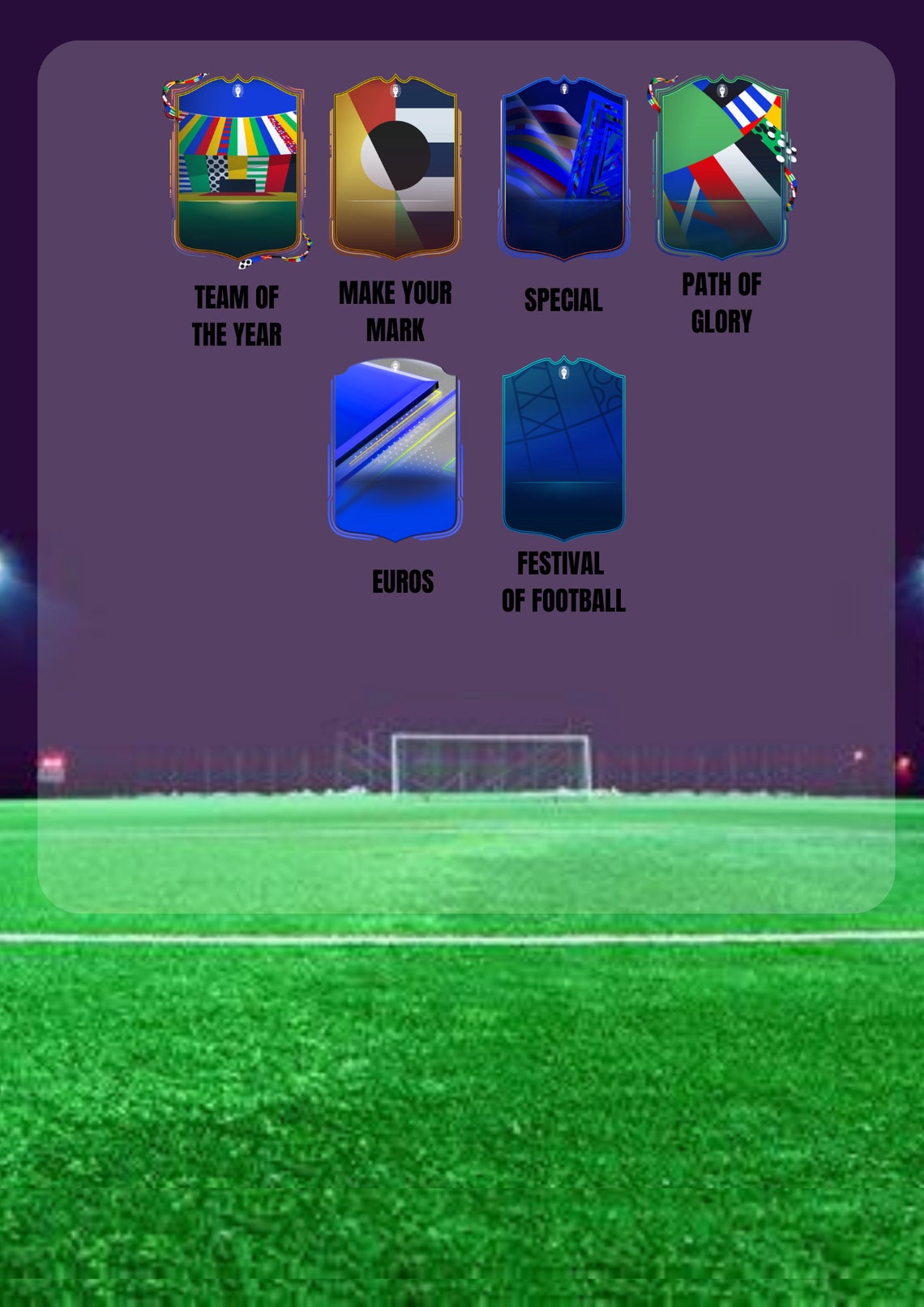 Blank Personalisable FIFA 24 EAFC 24 Football Ultimate Team Player ...