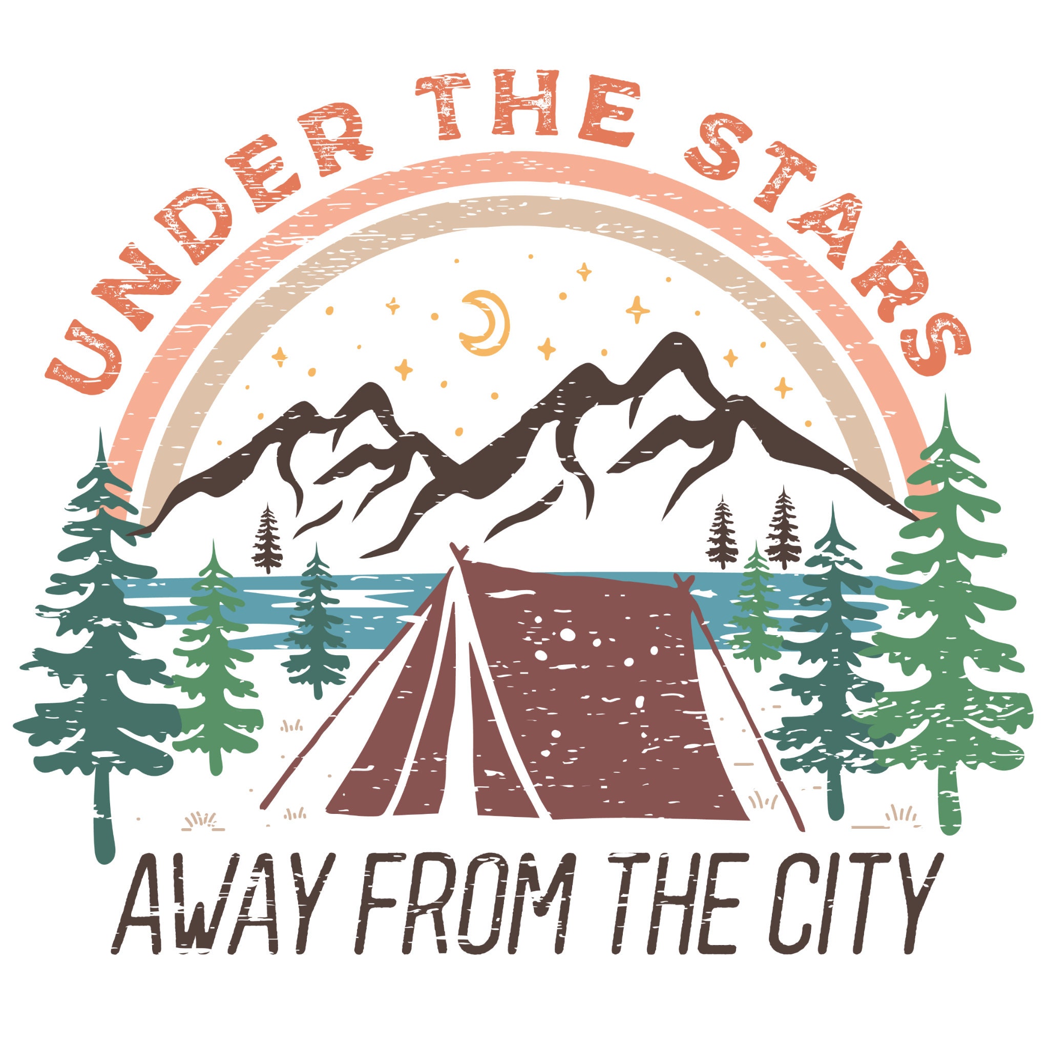 Adventure Awaits Camping PNG Bundle Instant Download for Sublimation ...