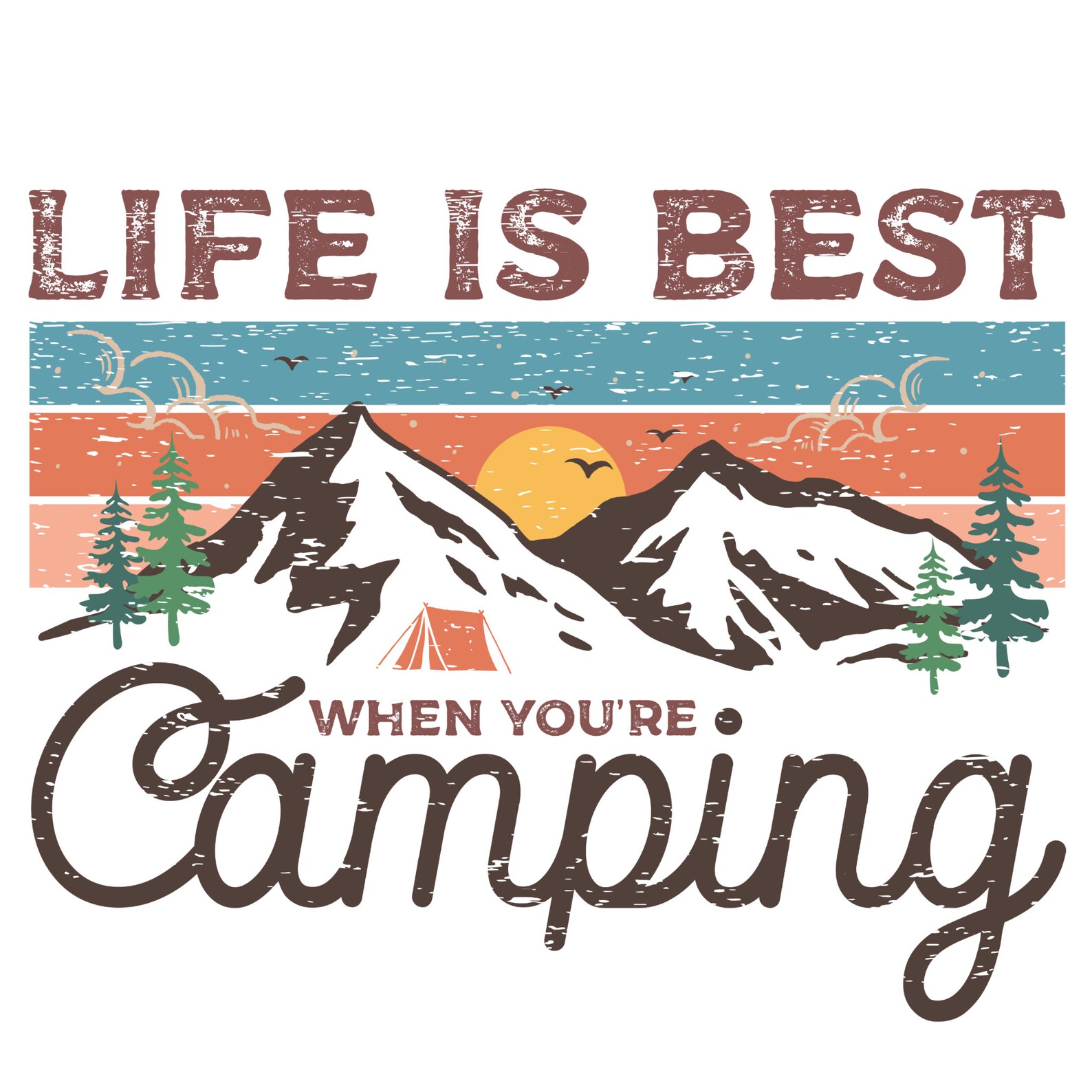 Adventure Awaits Camping PNG Bundle Instant Download for Sublimation ...