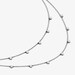 14K Gold Layered Diamond Necklace, Double Droplet Diamond Necklace ...