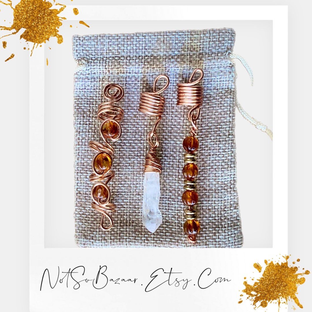 Quartz Loc Jewelry Set for Locs, Braids, and Twists - Etsy