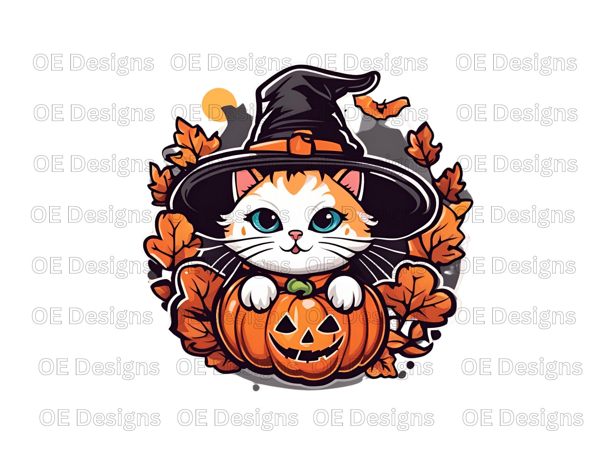 Cute Cat Halloween SVG & PNG Download | Adorable Feline Clipart for ...