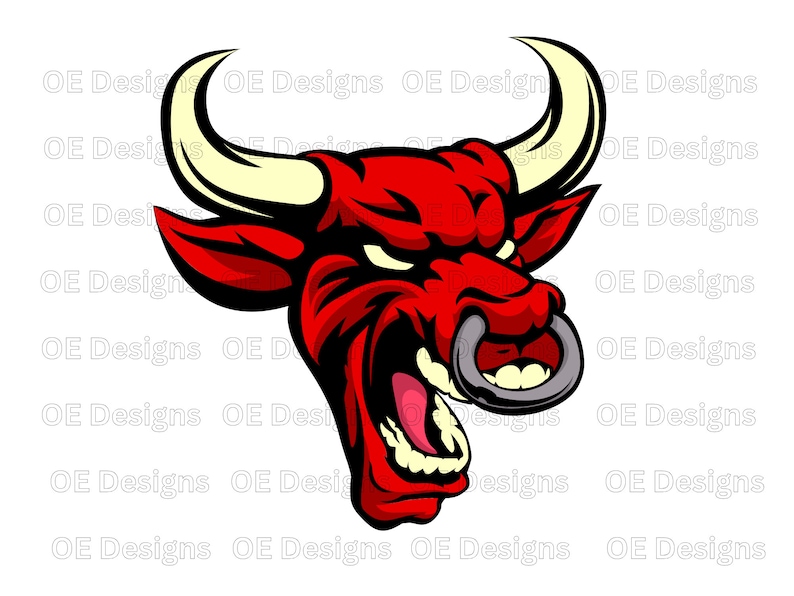 Red Bull SVG & PNG Descarga digital: Ilustración vibrante de un toro en ...