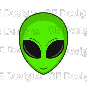 Alien SVG, Design Files for Cricut, Silhouette Cut Files, Cute Alien ...