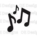 Music Notes Digital Cut File SVG for Cricut Silhouette Brother or Other ...