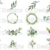 16 Greenery Svg & Png Greenery Bundle Svg Flower Svg Shower Greenery ...