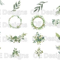 16 Greenery Svg & Png Greenery Bundle Svg Flower Svg Shower Greenery ...