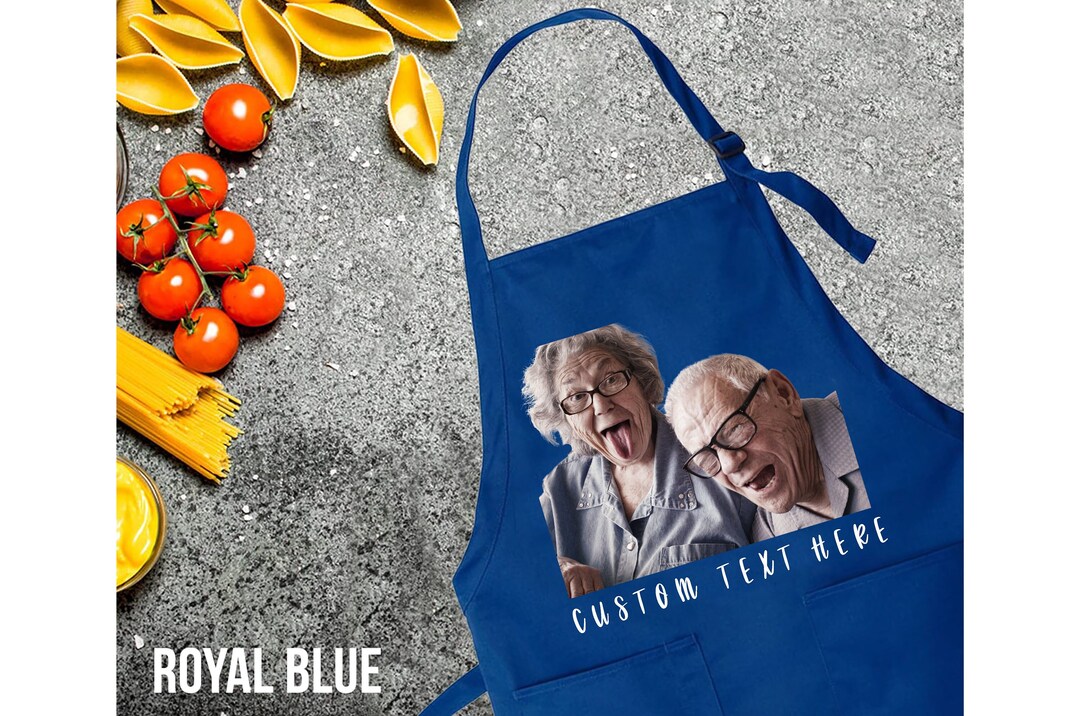 Custom Photo Apron, Picture Chef Gift Apron, Custom Text Apron ...