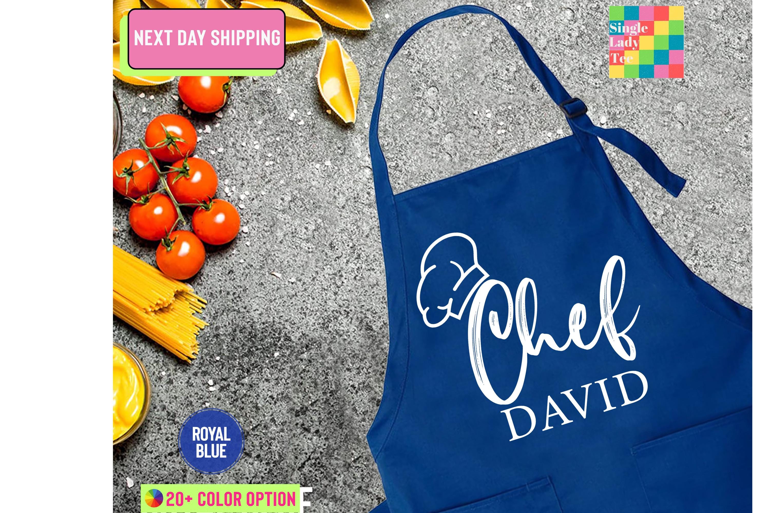 Customized Apron, Chef Printed Apron, Printed Kitchen Apron for Women ...