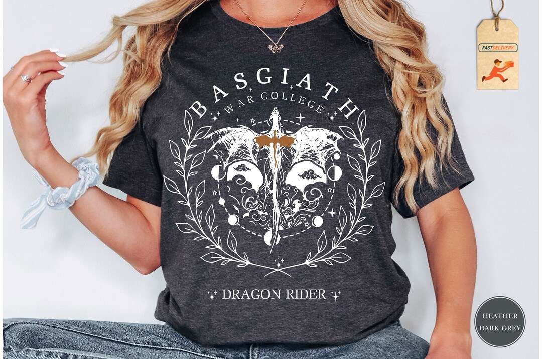 Basgiath War College Book Shirt, Dragon Rider Shirt, Fantasy Bookish ...