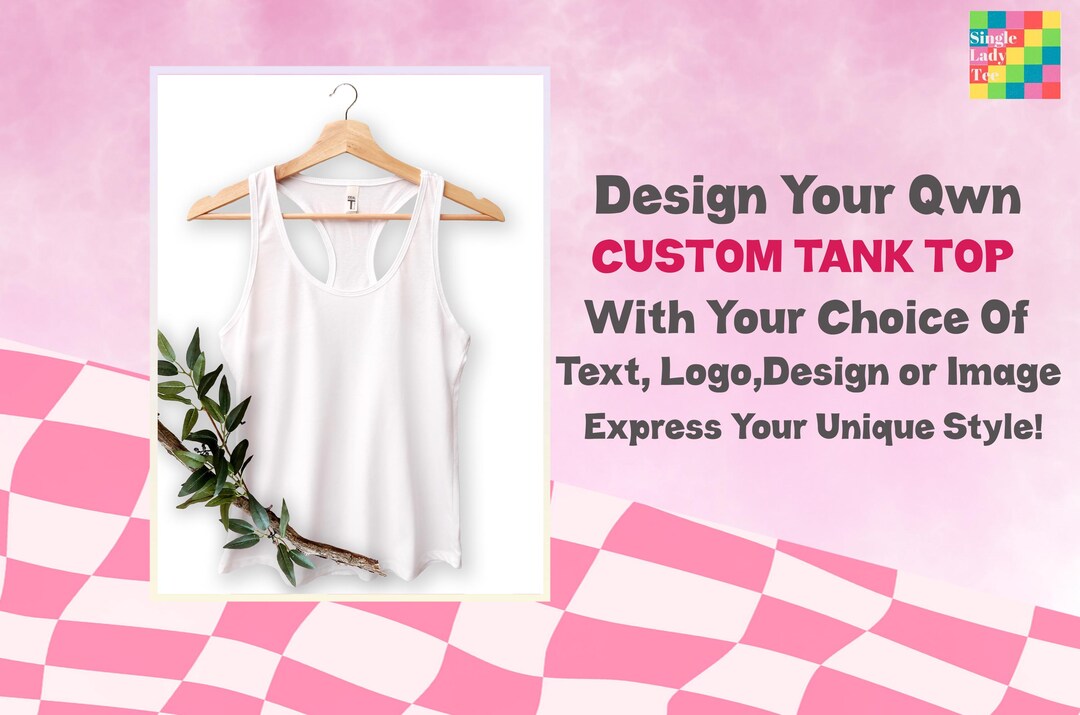 Custom Text Tank, Custom Workout Tank, Personalized Tank, Custom Design ...